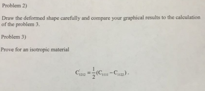 Solved Problem 2) Draw the deformed shape carefully and | Chegg.com