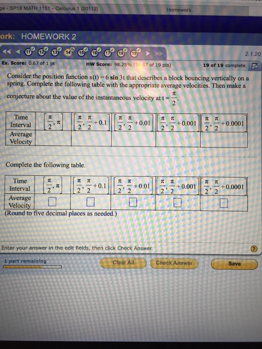 Solved Consider The Position Function S T 6 Sin 3t Tha