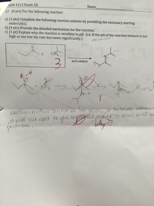 Solved For the following reaction: a) Complete the following | Chegg.com