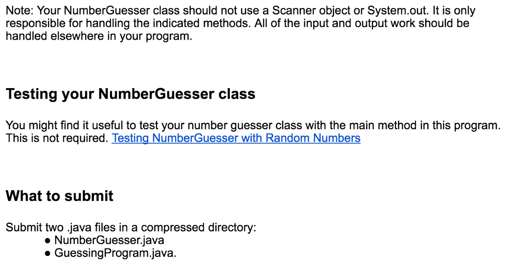 Solved For this assignment you will revisit the number | Chegg.com