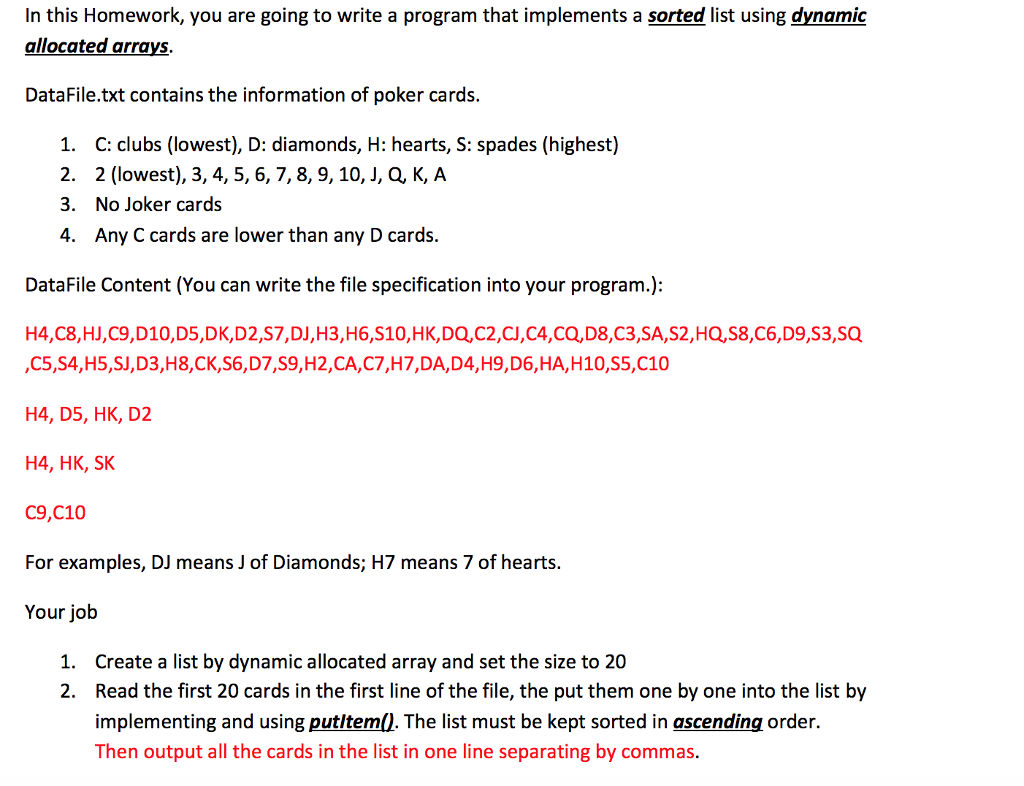 In this Homework, you are going to write a program | Chegg.com