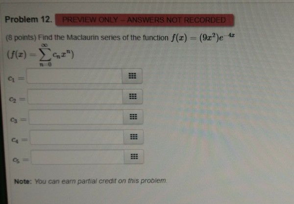 Solved Problem 12-1 PREVIEW ONLY-ANSWERS NOT RECORDED (8 | Chegg.com