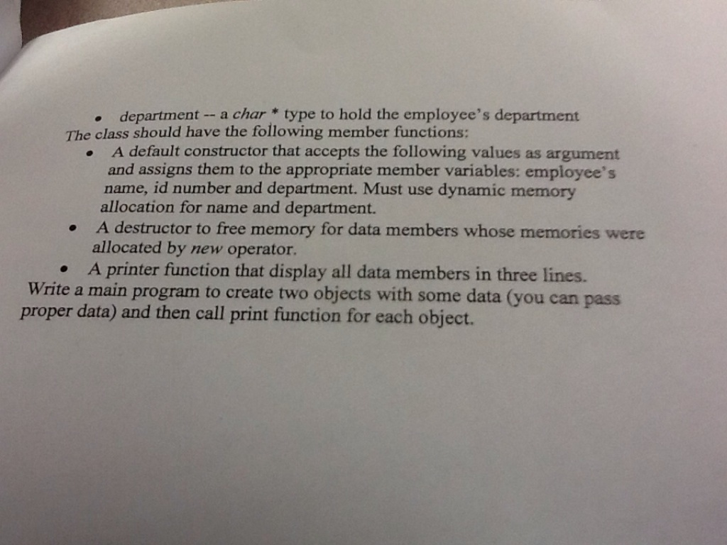 Solved Write A Class Named Employee That Has The Followin 6402