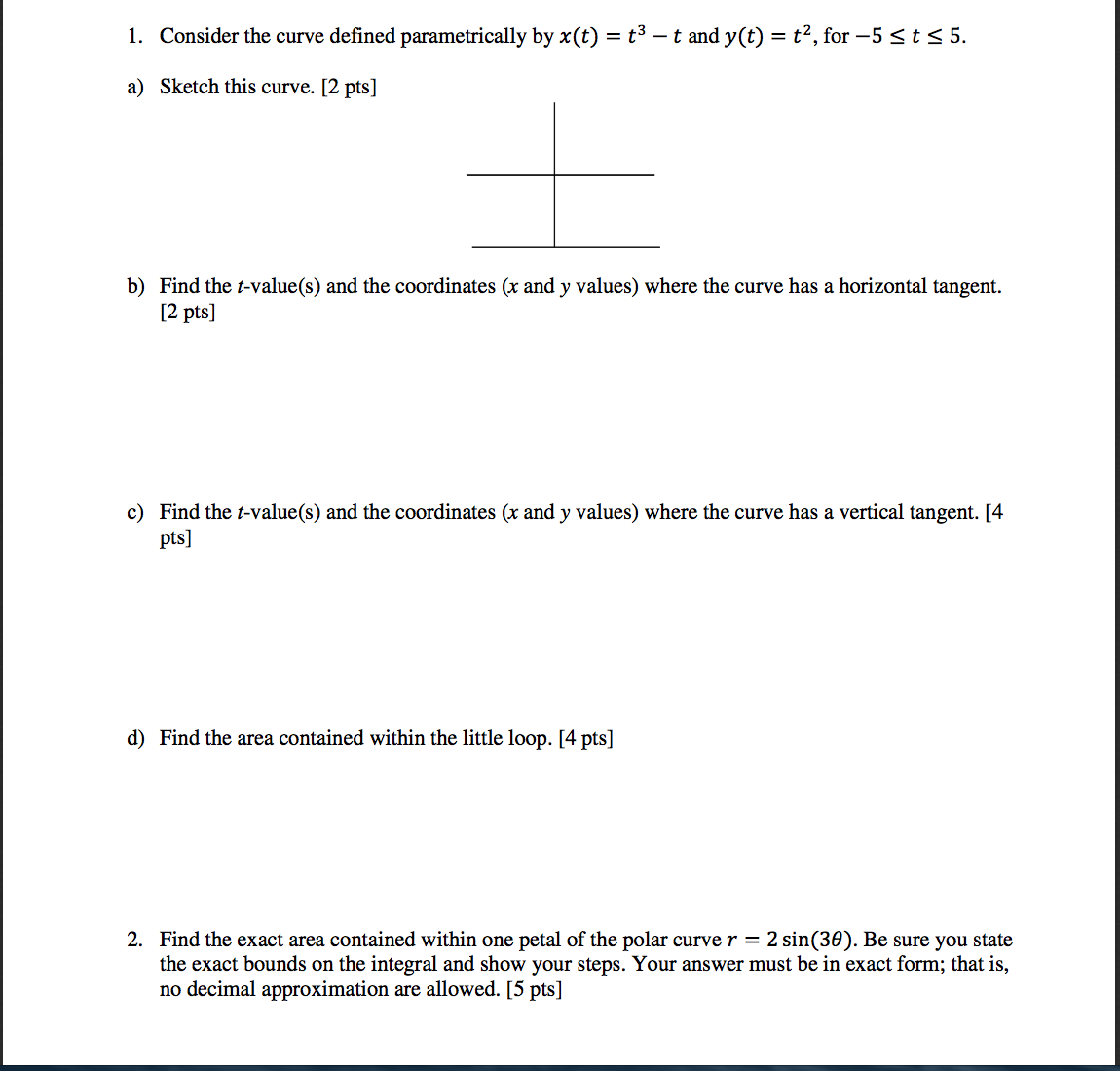 Solved Consider The Curve Defined Parametrically By Xt 7723