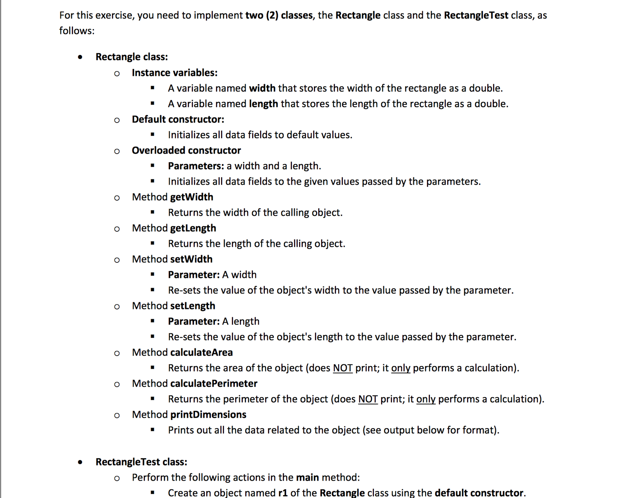 For This Exercise You Need To Implement Two 2 