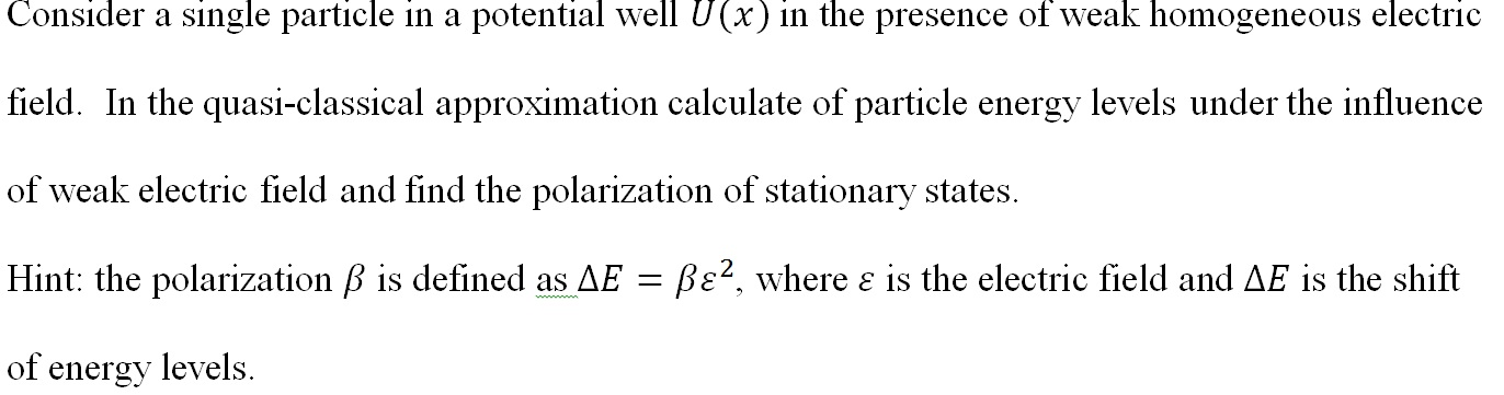 Consider a single particle in a potential well U(x) | Chegg.com