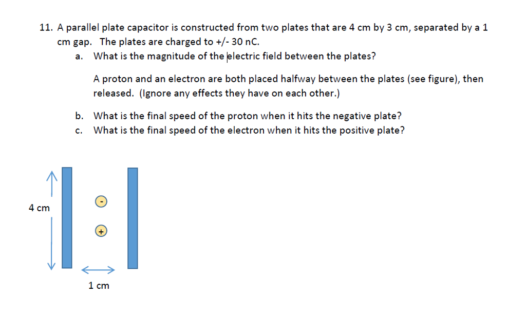 Solved A parallel plate capacitor is constructed from two | Chegg.com
