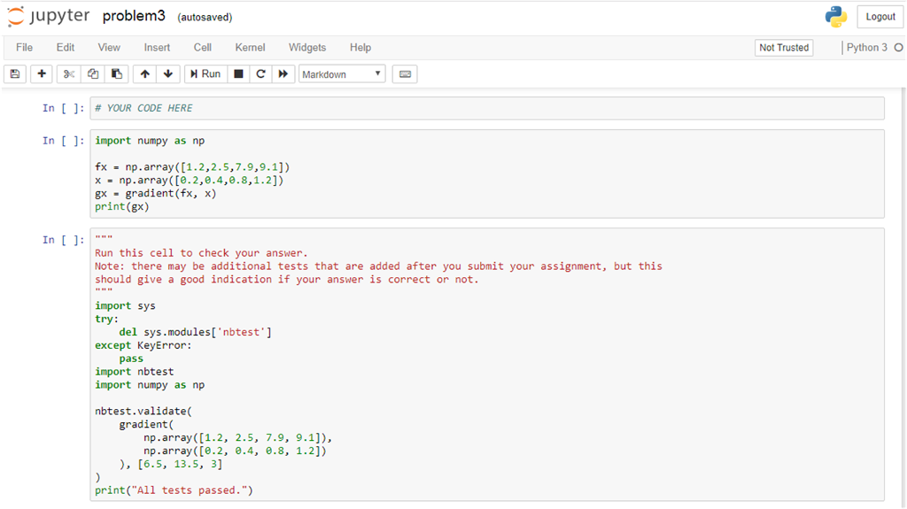 Solved Problem 3 The numerical gradient gl) can be computed | Chegg.com
