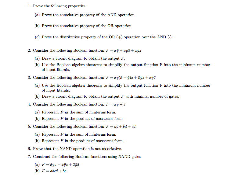 Solved 1. Prove the following properties.(a) Prove the | Chegg.com