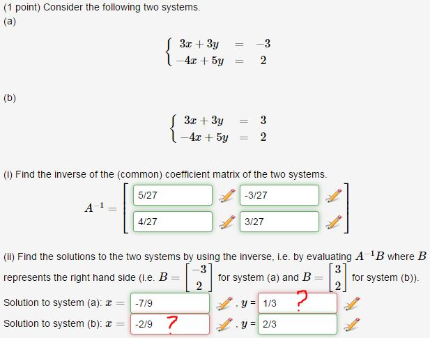 Solved Elementary Matrices (1 point) Consider the following | Chegg.com