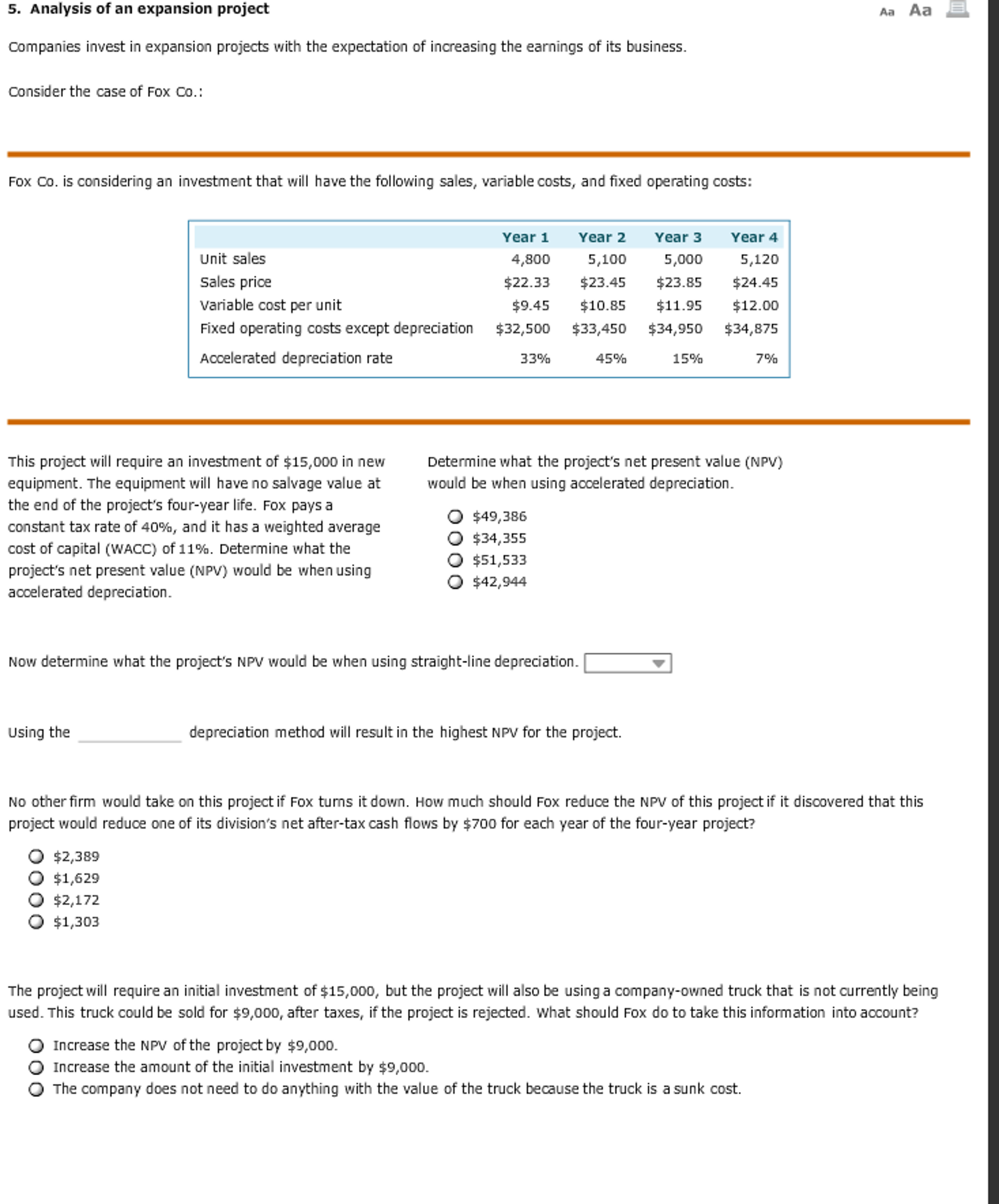 Solved Companies invest in expansion projects with the | Chegg.com