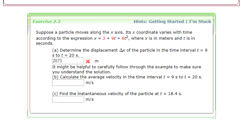 Solved Exercise 2.3 Hints: Getting Started I I'm Stuck | Chegg.com
