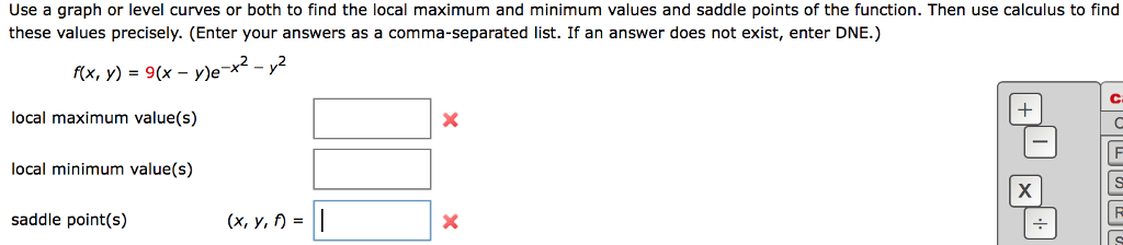 Solved Use A Graph Or Level Curves Or Both To Find The Local