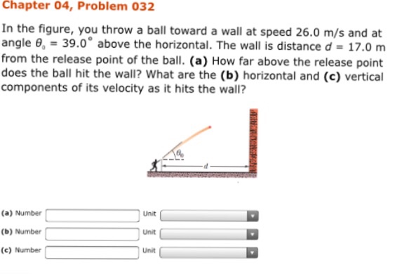 Solved In the figure, you throw a ball toward a wall at | Chegg.com