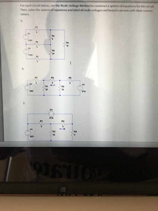 Solved For each circuit below, use the Node-Voltage Method | Chegg.com