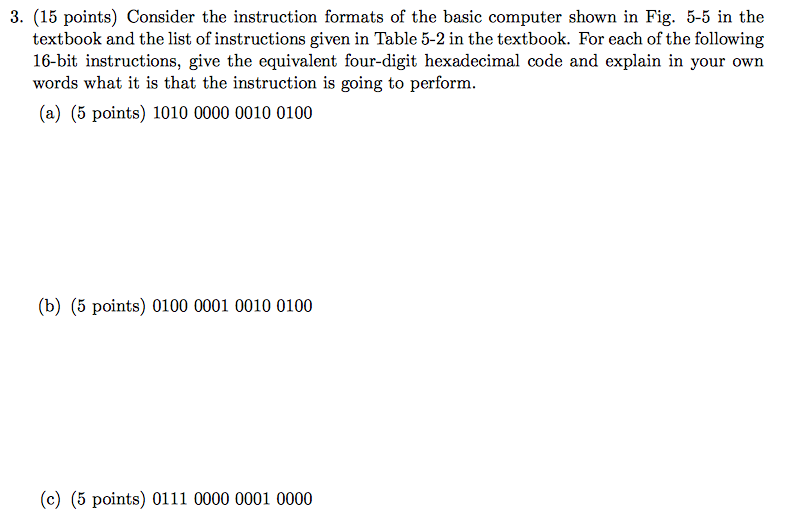 Solved 3. (15 points) Consider the instruction formats of | Chegg.com