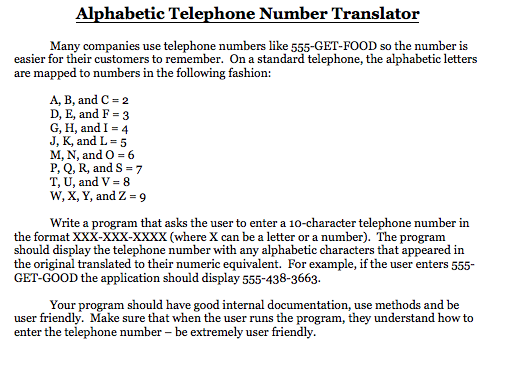 Solved Many companies use telephone numbers like | Chegg.com
