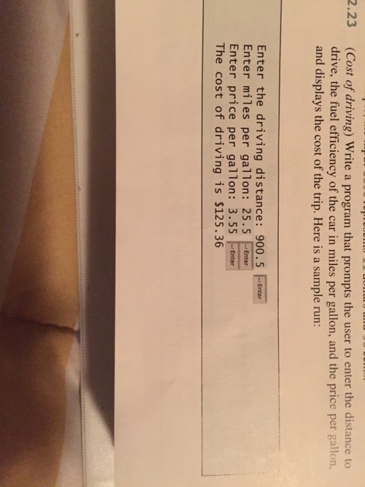 Solved Write A Program That Prompts The User To Enter The