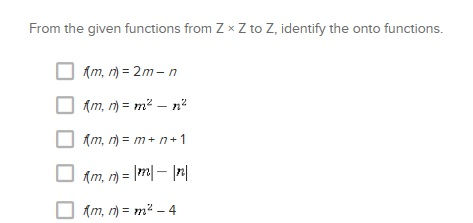 Solved From the gen functions fom 2Z 1o Z idemniythe ont | Chegg.com