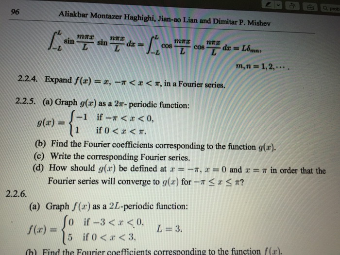 Solved Expand f(x) = x, -pi | Chegg.com