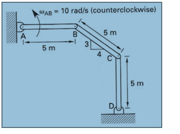 Solved Link AB of the linkage mechanism shown in the | Chegg.com