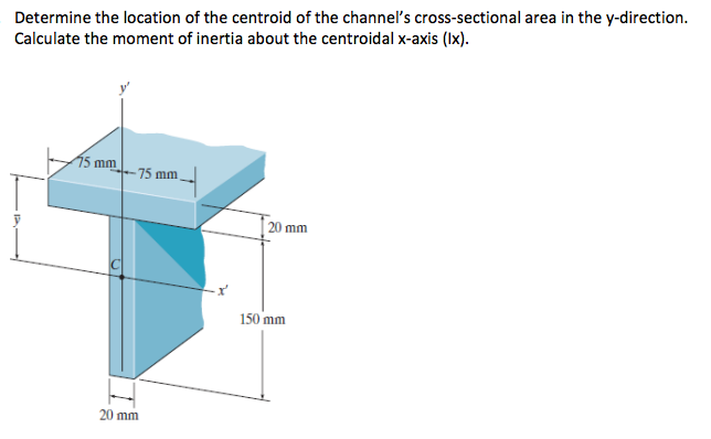 Solved Determine the location of the centroid of the | Chegg.com