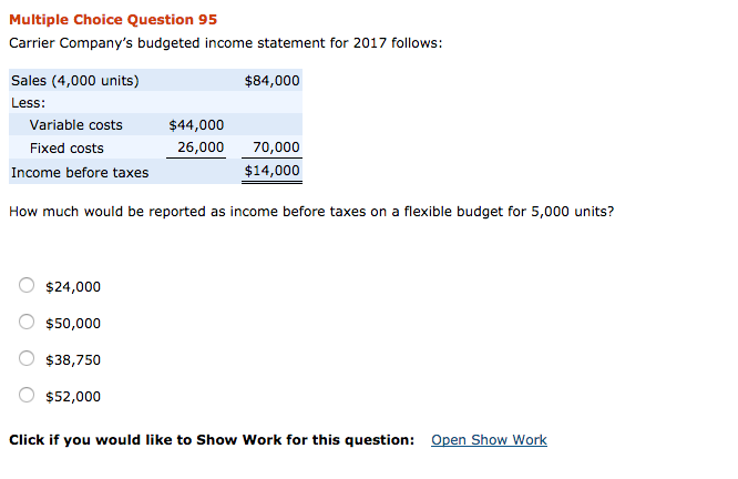 Solved Multiple Choice Question 95 Carrier Company's | Chegg.com