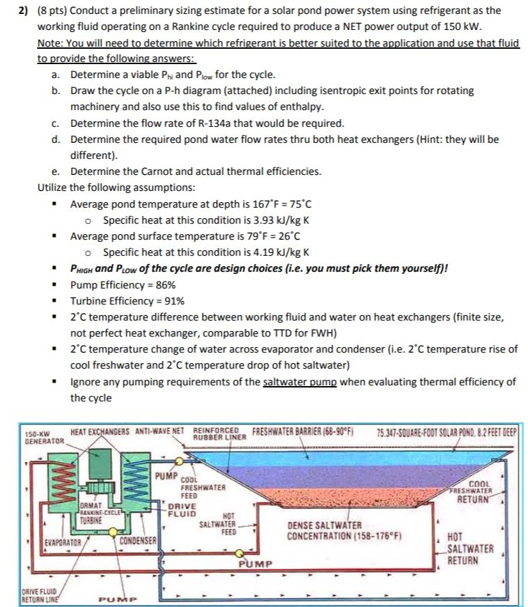 2) (8 pts) Conduct a preliminary sizing estimate for | Chegg.com