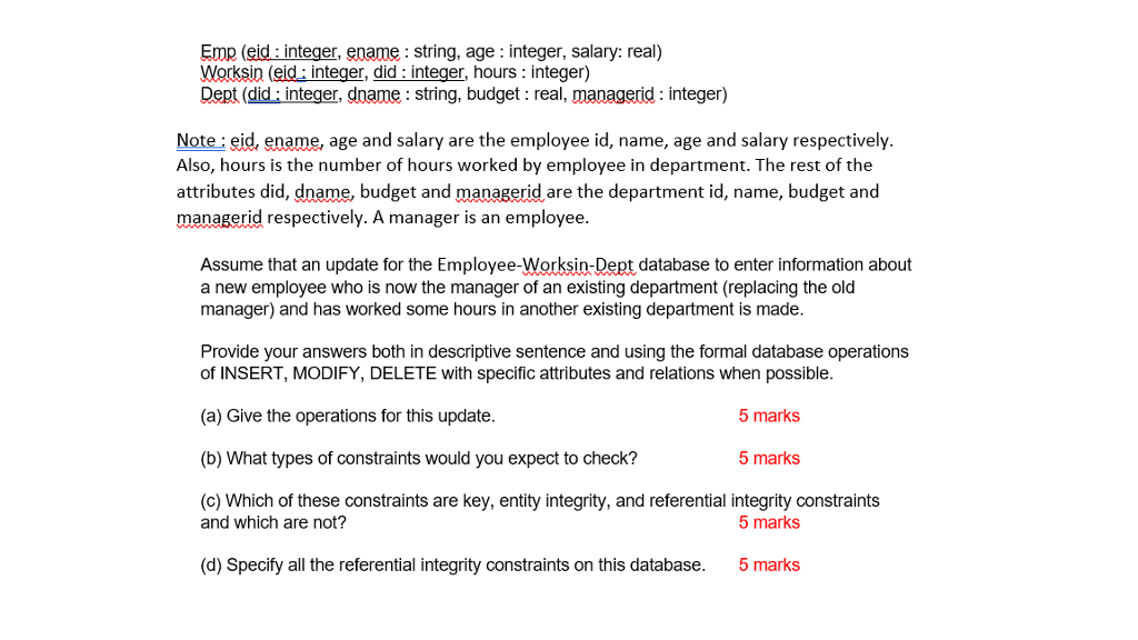 Solved Emped Integer Ename String Age Integer Salary 8778