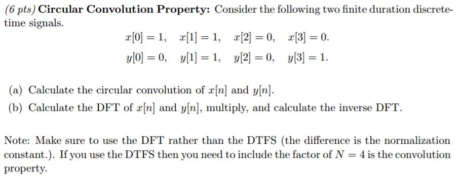 Solved Consider The Following Two Finite Duration