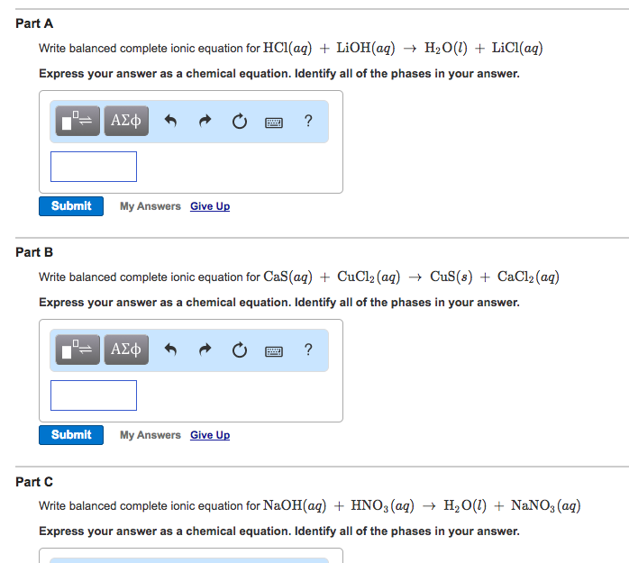 Solved Part A Write balanced complete ionic equation for | Chegg.com