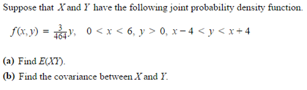 Solved Suppose that X and Y have the following joint | Chegg.com