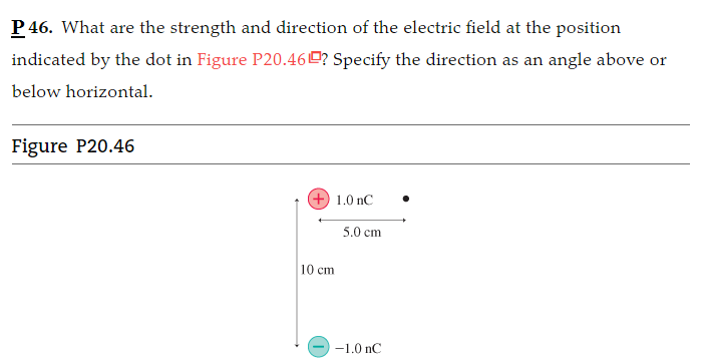 Solved What are the strength and direction of the electric | Chegg.com