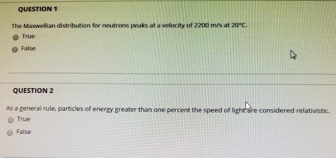 Solved QUESTION 1 The Maxwellian distribution for neutrons | Chegg.com