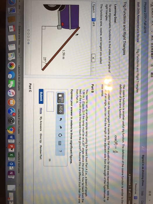 Solved To use trigonometric functions to find sides and | Chegg.com