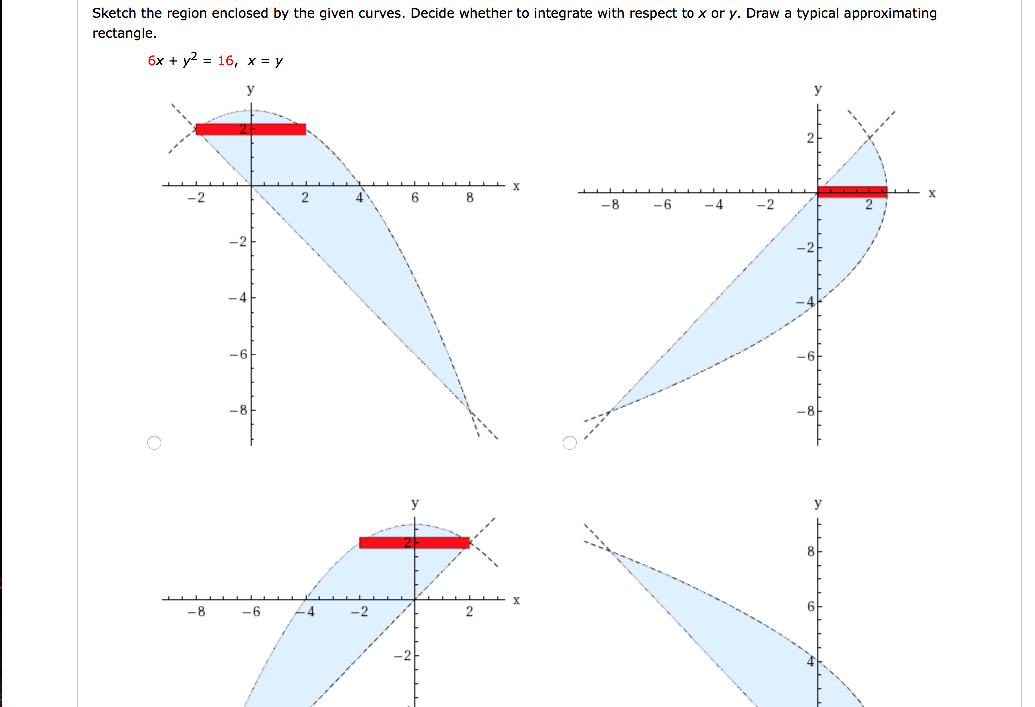 Solved Find the area of the region. Sketch the region | Chegg.com