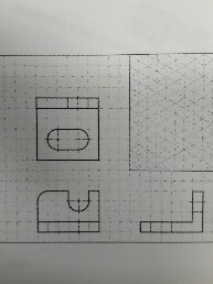 Solved Given the multiview set of the object, sketch an | Chegg.com