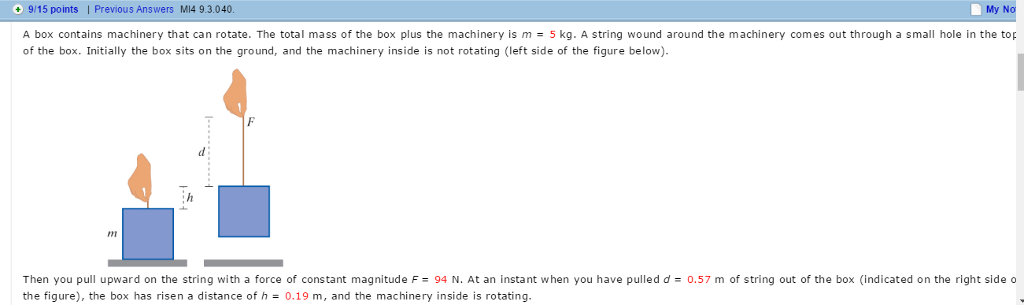 Solved My N C+ 915 points I Previous Answers MI4 9.3.040 A | Chegg.com
