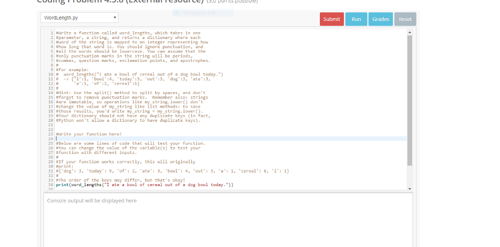 Solved WordLength.py Submit Run Grades Reset I # rite a | Chegg.com Solved WordLength.py Submit Run Grades Reset I # rite a | Chegg.com