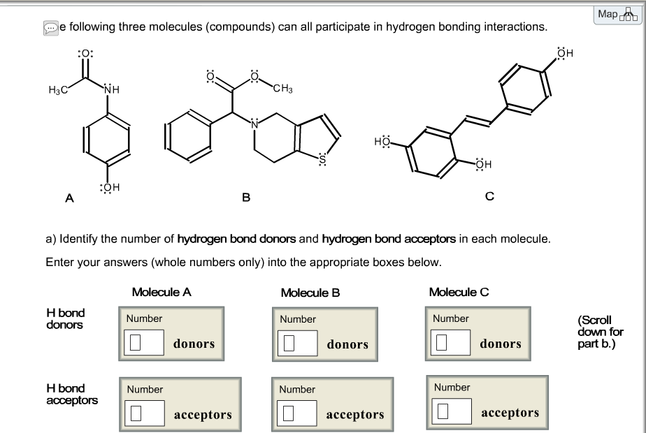Solved following three molecules (compounds) can all | Chegg.com