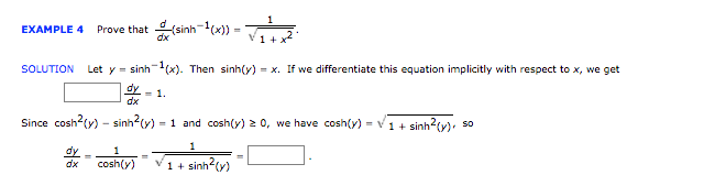 Solved Prove that d/dx (sinh^-1(x)) = 1/squareroot 1 + x^2. | Chegg.com Solved Prove that d/dx (sinh^-1(x)) = 1/squareroot 1 + x^2. | Chegg.com