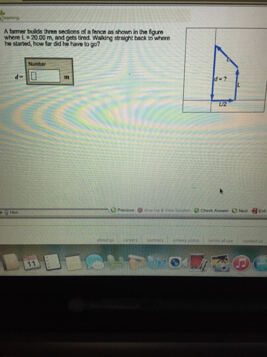 Solved Walking straight back to where he started, how far | Chegg.com