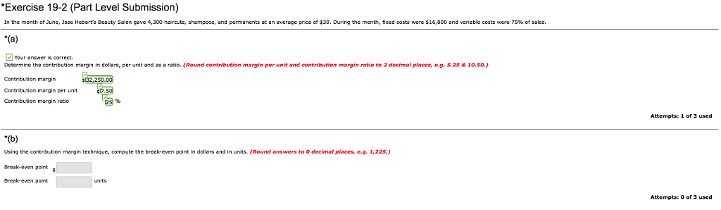 Solved "Exercise 19-2 (Part Level Submission) In the month o | Chegg.com
