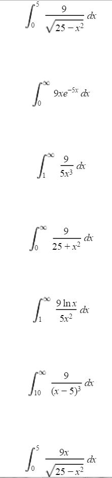 Solved integral^5_0 9/square root 25 - x^2 dx | Chegg.com