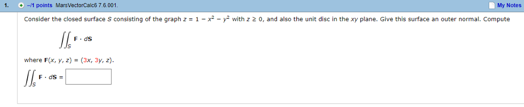 Solved 1 1 Points Marsvectorcalc6 7 6 001 My Notes