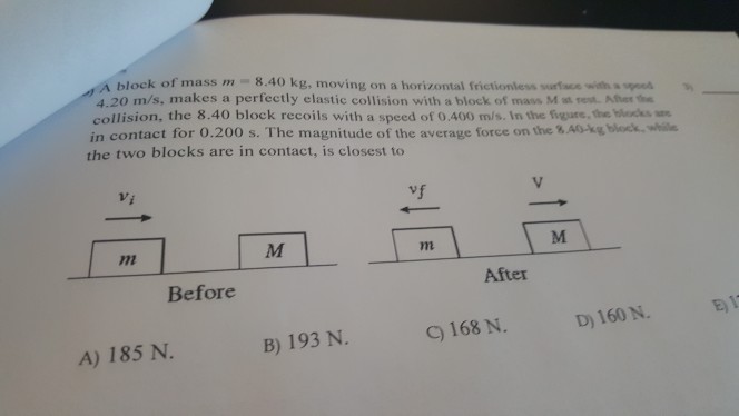 Solved 4) Two objects of the same mass move along the same | Chegg.com