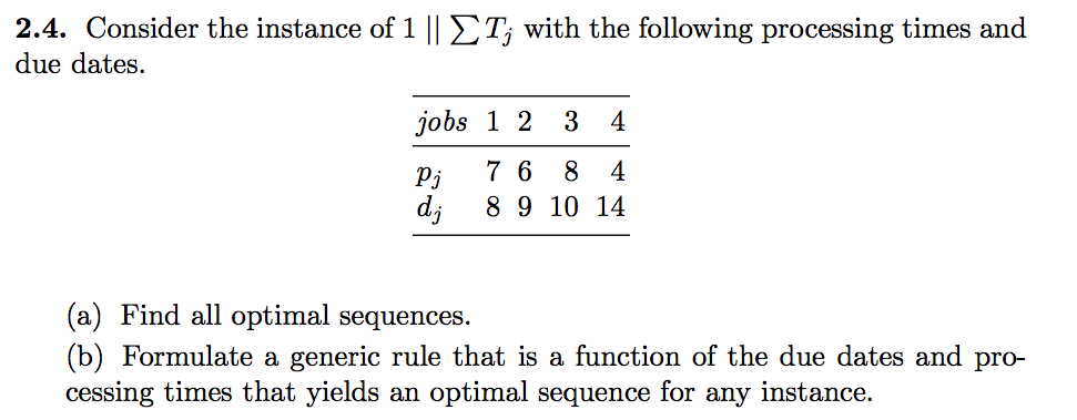 Problem From The Book Scheduling Theory Algorithms 