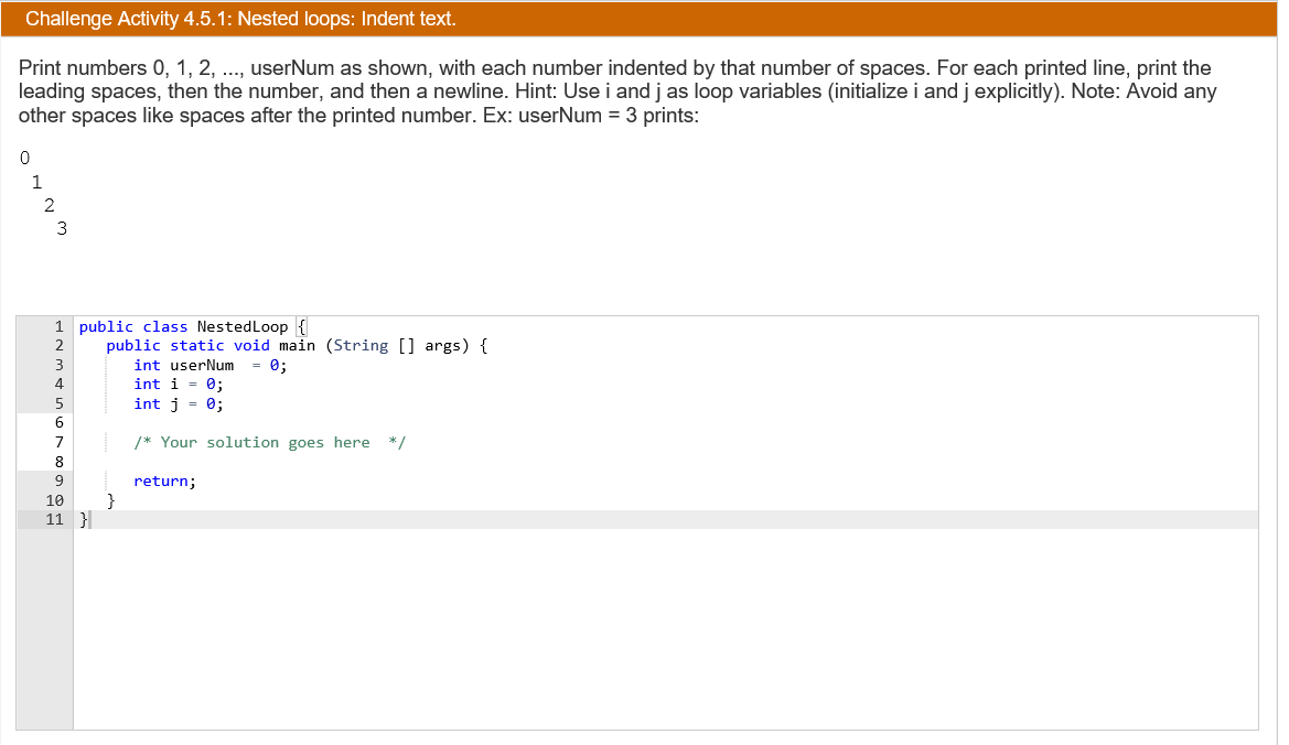 Solved Print Numbers 0 1 2 Usernum As Shown With