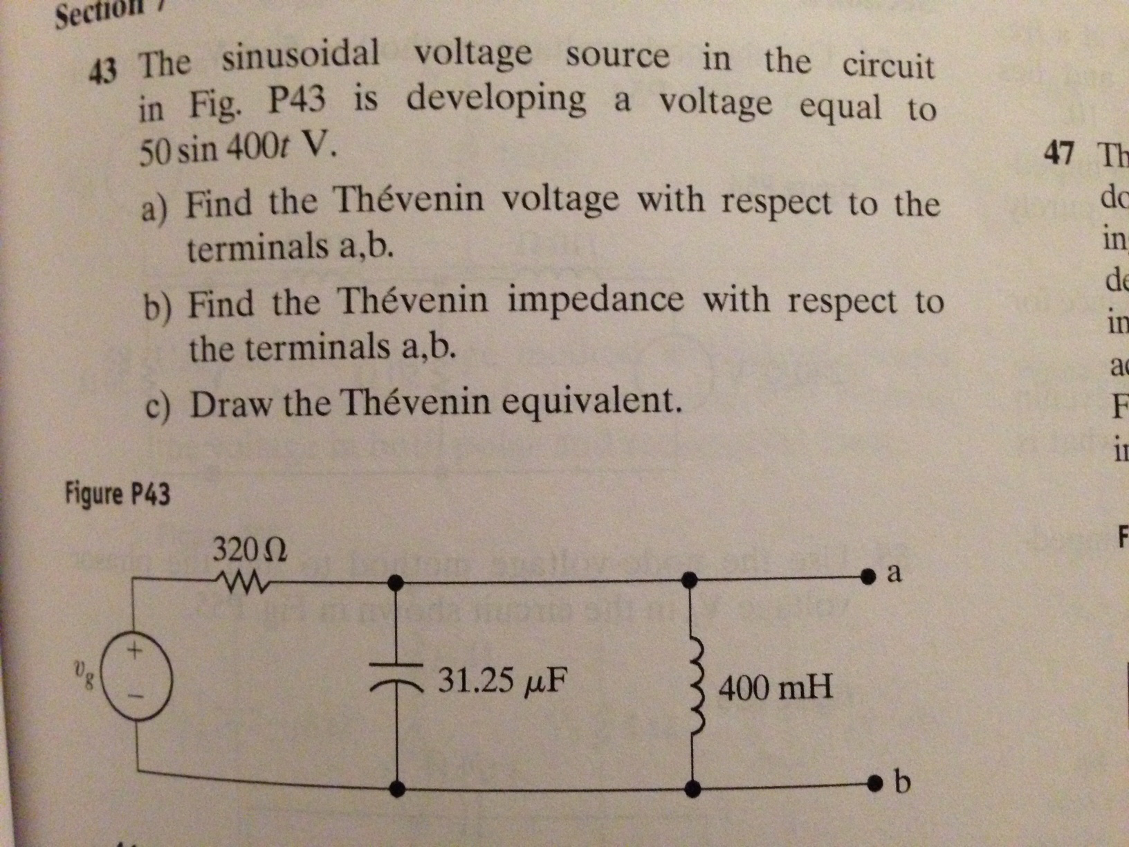 Solved The sinusoidal voltage source in the circuit in Fig. | Chegg.com