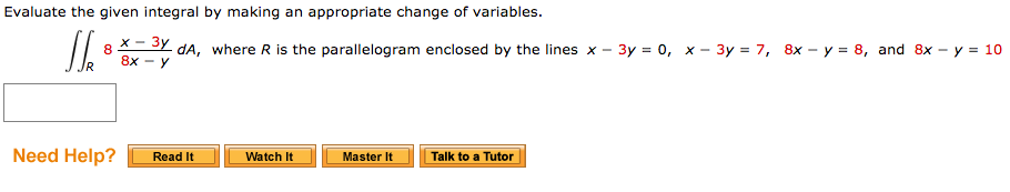 Solved Evaluate the given integral by making an appropriate | Chegg.com